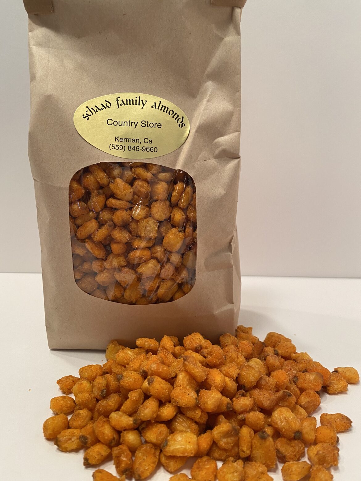 Mesquite BBQ Corn Nuggets (1lb) - Schaad Family Almonds