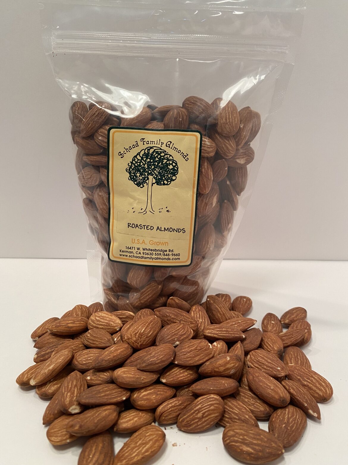 Dry Roasted Almonds (12oz) - Schaad Family Almonds